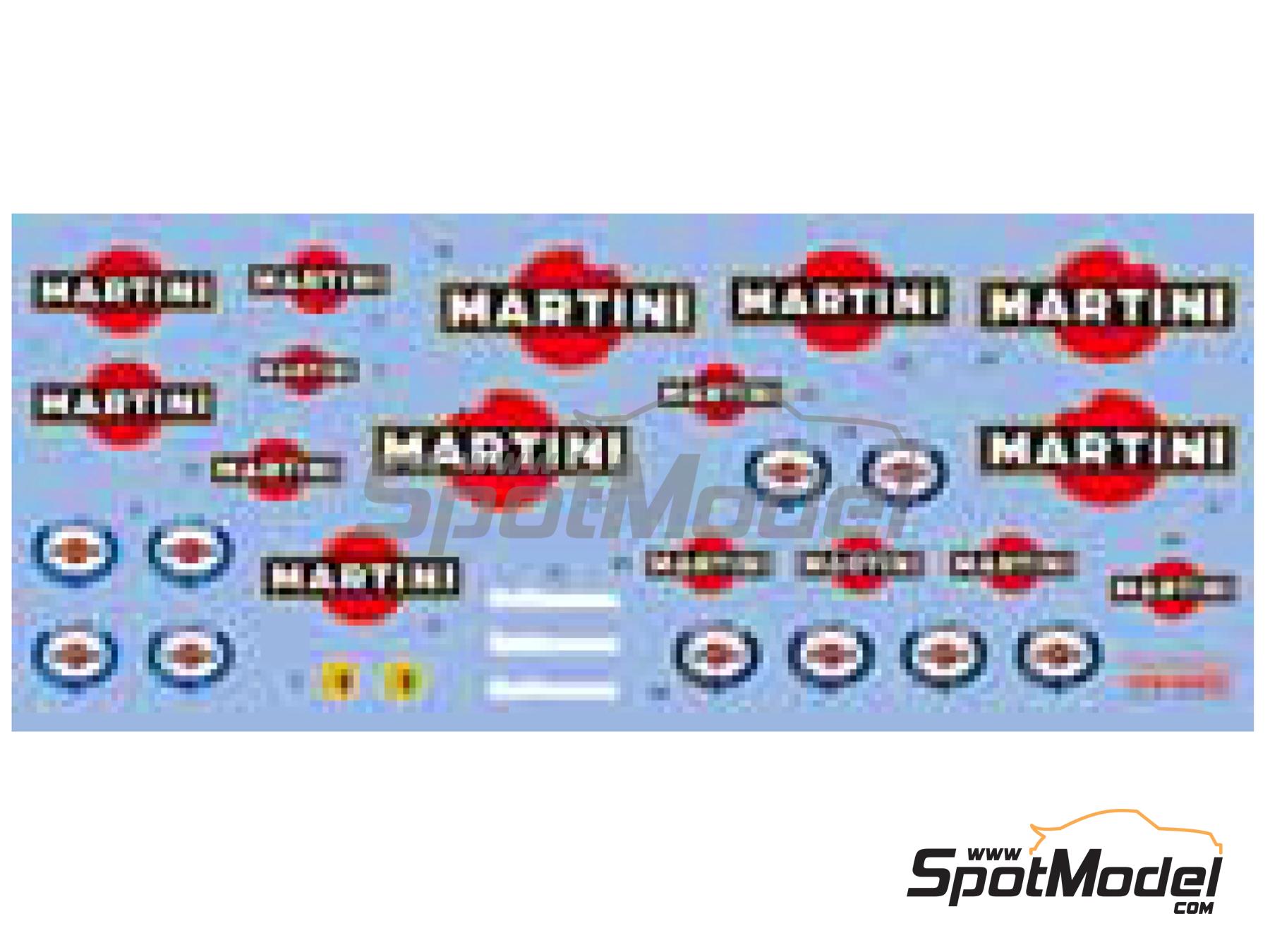 Shunko Models SHK-D504: Marking / livery 1/24 scale - Lancia Rally 037 sponsored by Martini ...